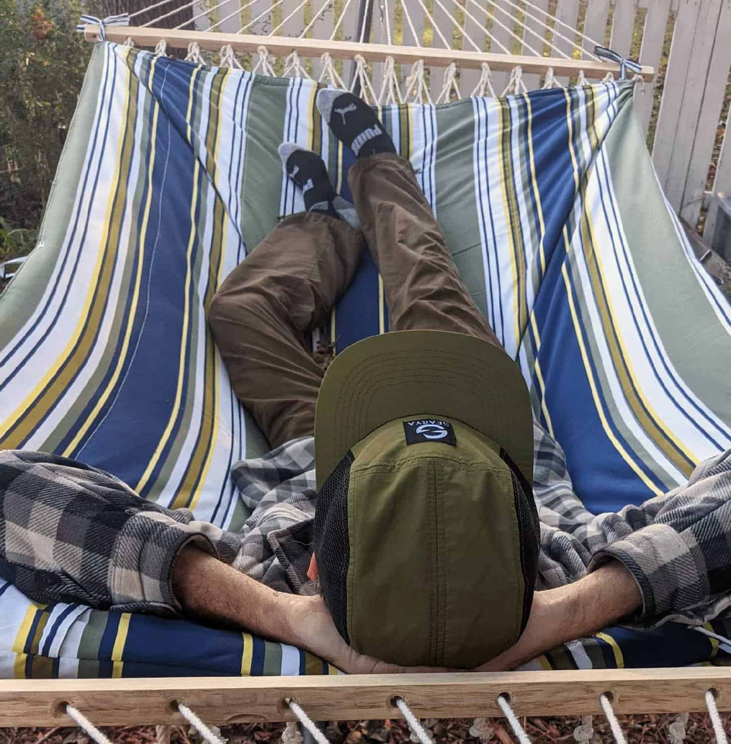Camp Hat 5 Panel Lightweight, Shallow Fit with Buckle by Gearya