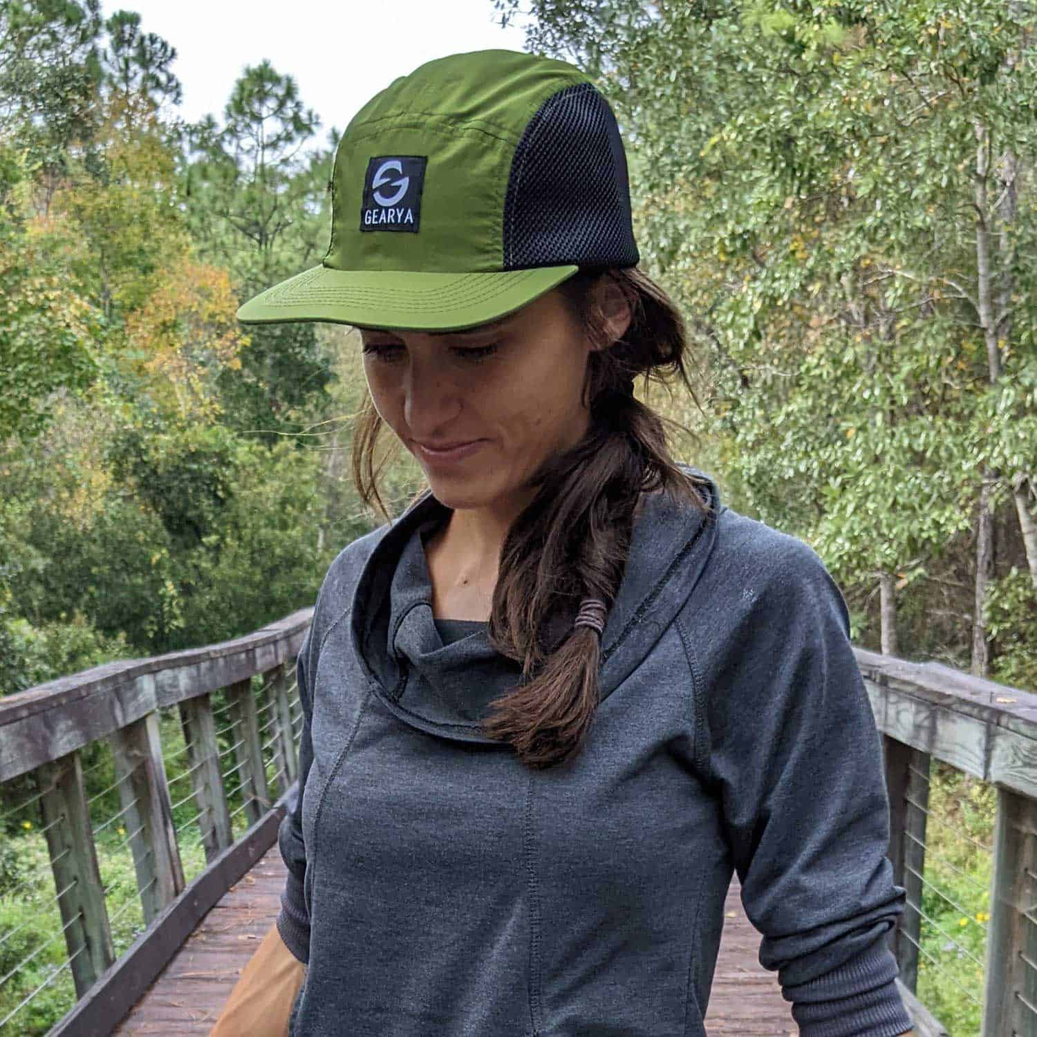 Camp Hat 5 Panel Lightweight, Shallow Fit with Buckle by Gearya